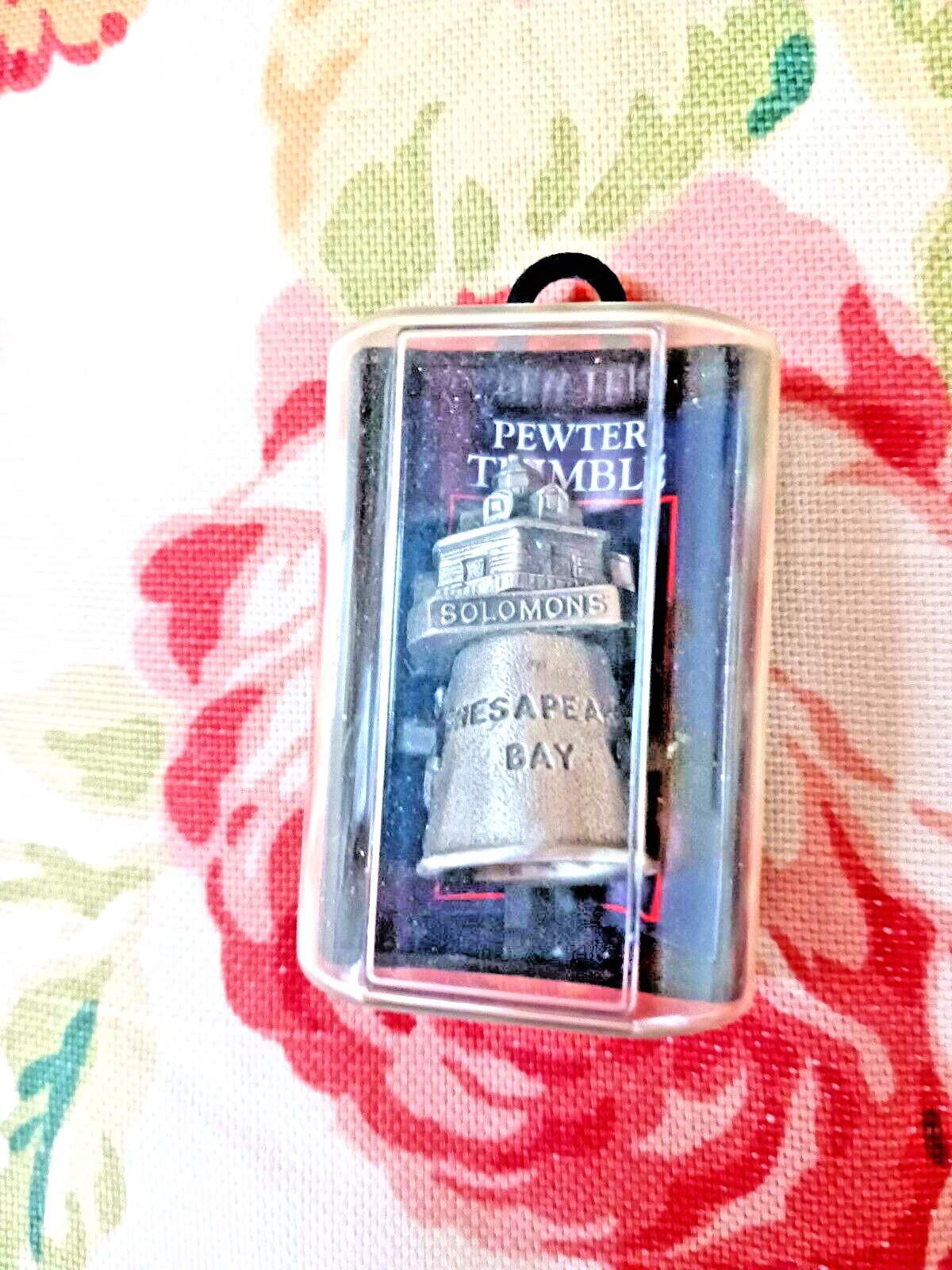 SOLOMONS ISLAND CHESAPEAKE BAY Collectible PEWTER THIMBLE Unused From ...