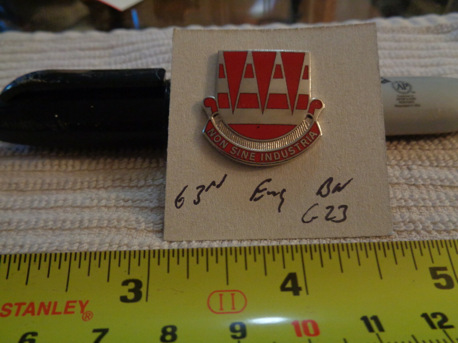63rd Engineer Battalion G23 Unit Crest, DI, DUI (DRAW#51) | eBay