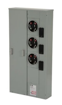 EATON THREE 3 METER 400 AMP 1MP3124R MAIN ELECTRICAL SERVICE PANEL 3 ...