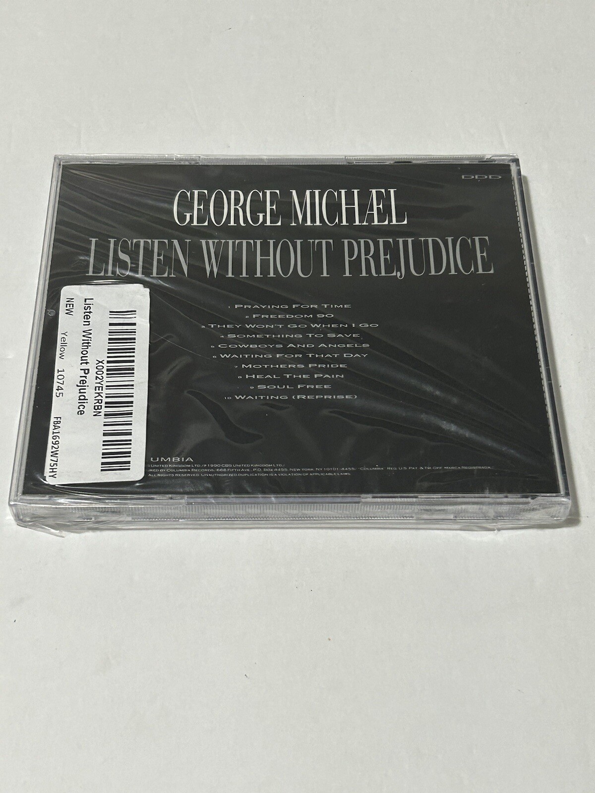 Listen Without Prejudice, Vol. 1 by George Michael (CD, Sep-1990 ...