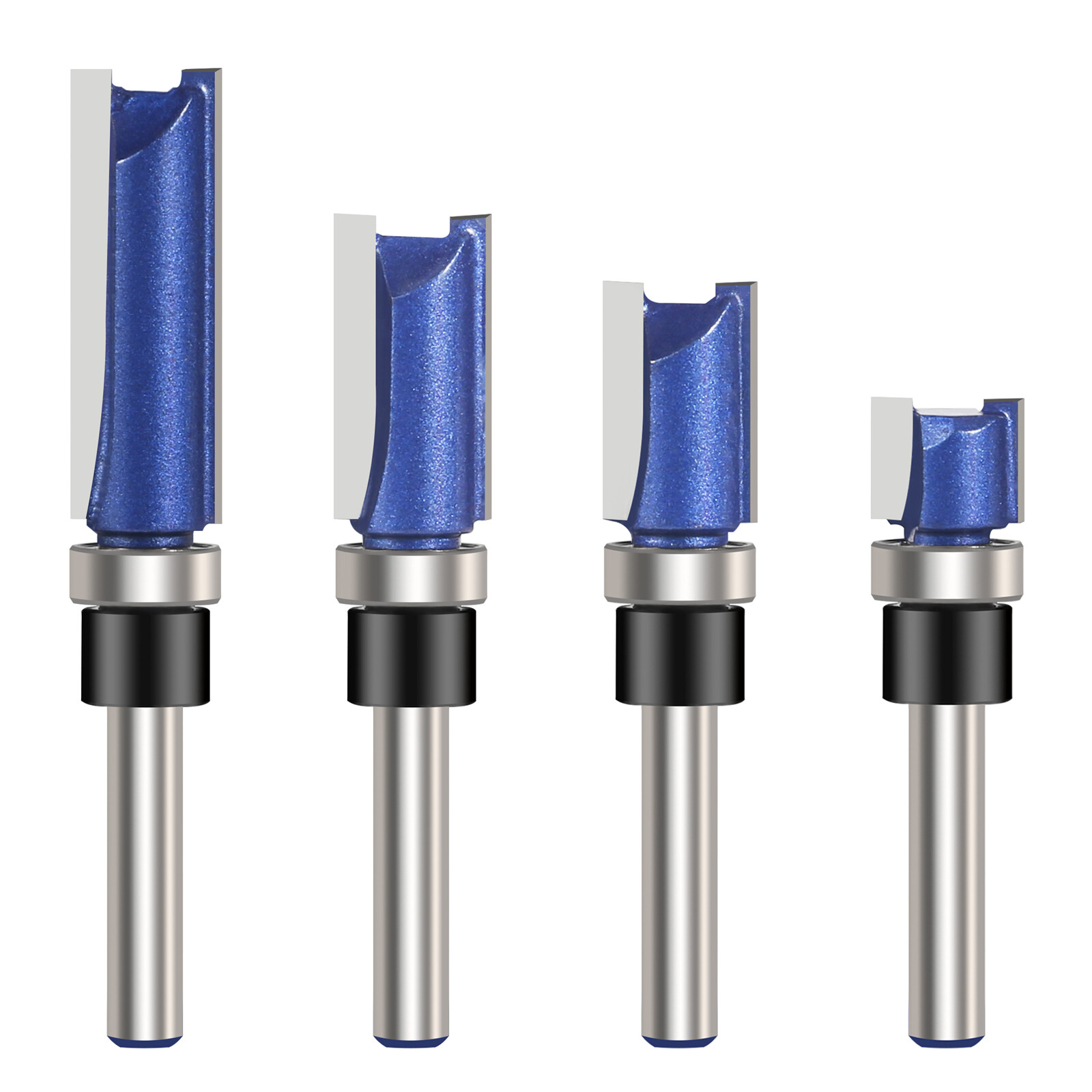 1/4'' Shank Flush Trim Router Bit Bottom Bearing Woodworking Straight ...