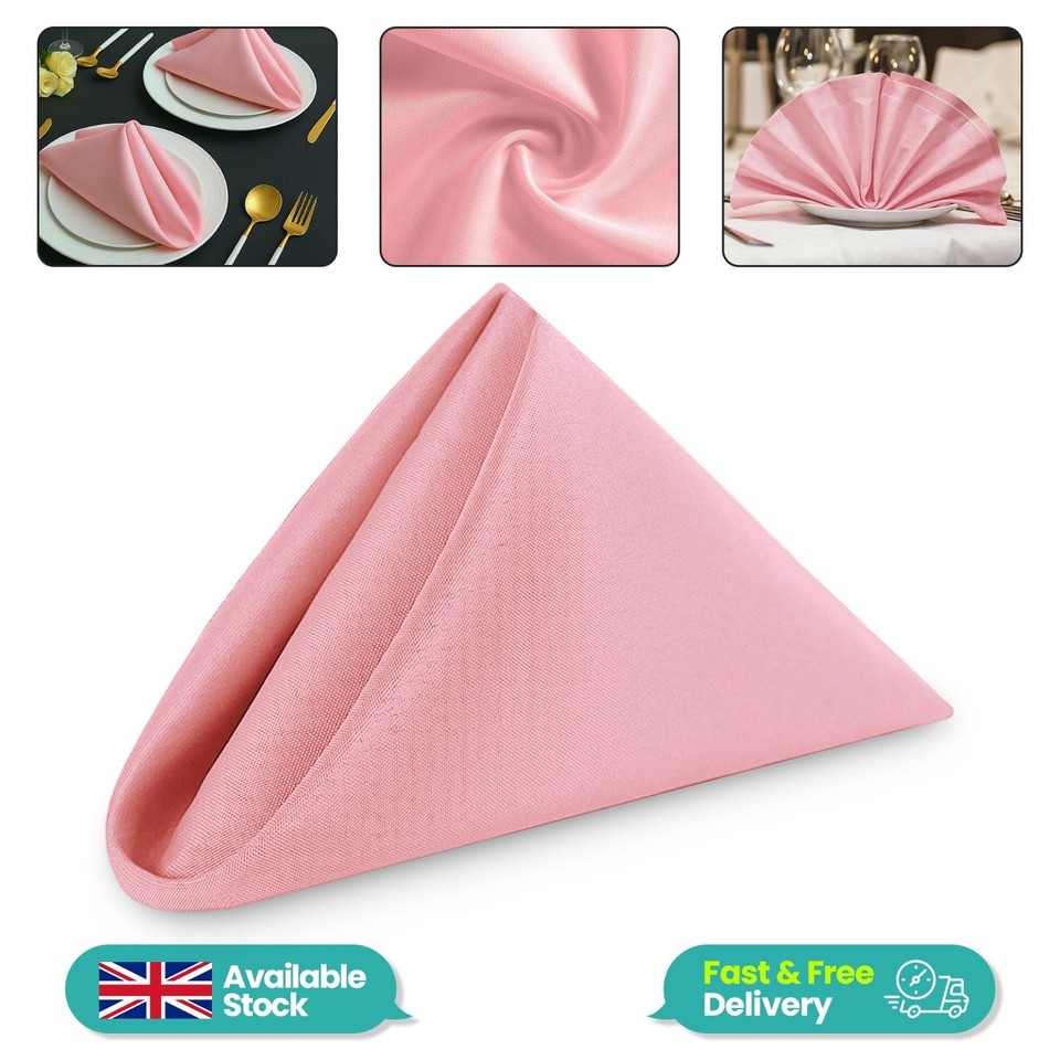 Napkins Dinner Cloth Poly Cotton Fabric Table Serviettes Hotel Wedding ...