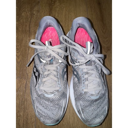 Saucony Women's Running Shoes Gray Pinnacle Pink Athletic Sneakers ...