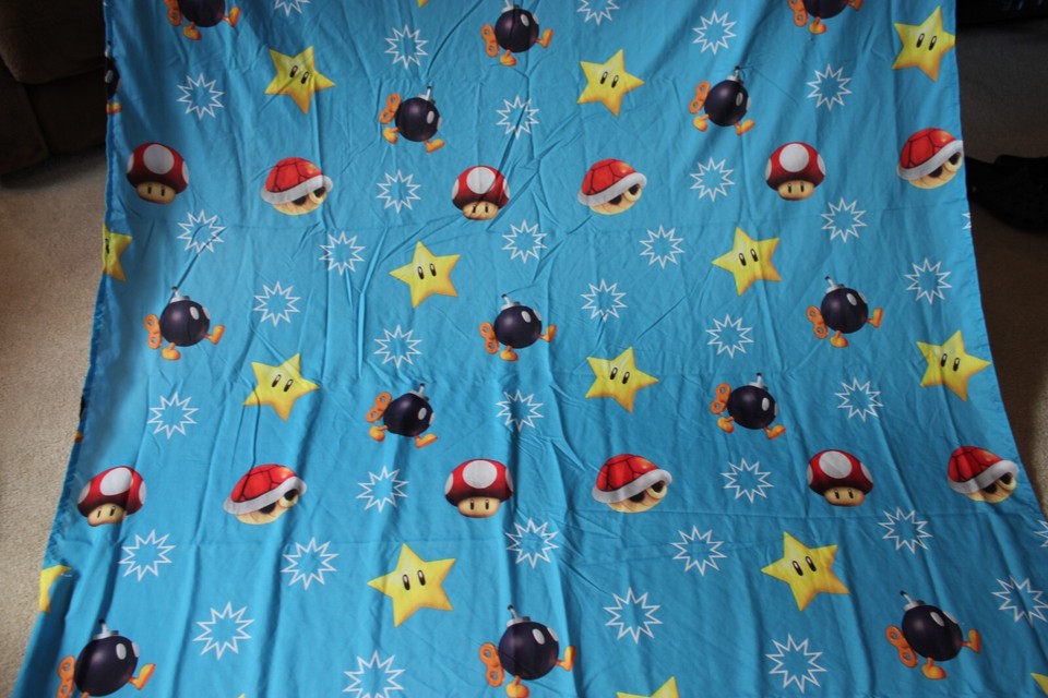 Nintendo Super Mario Bros Twin sheet set 1 fitted/2 flat sheets Toad ...