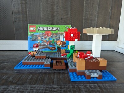 LEGO Minecraft: The Mushroom Island (21129) - 100% Complete - Retired ...