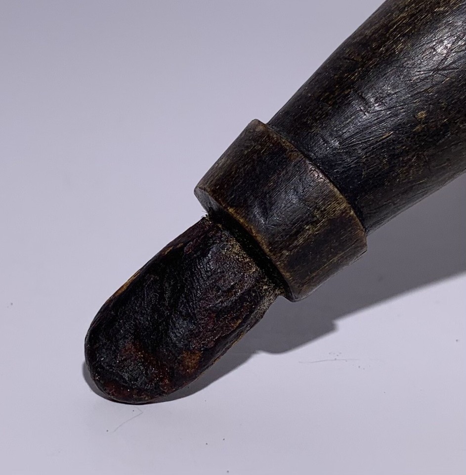 18th 19th CENTURY MASONIC COMPASS LADDER ENGRAVED AMERICAN POWDER HORN ...