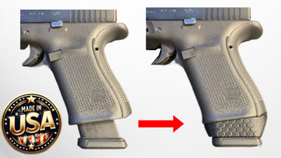 (NO GAP!) Glock 19 Gen 5 mag Sleeve Grip adapter For Glock 17 Magazine ...