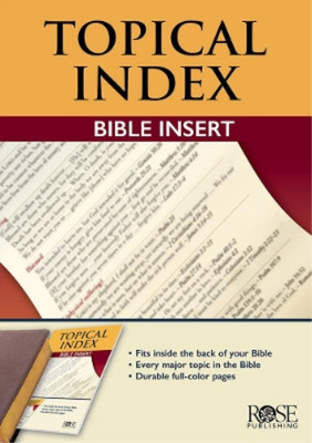 Rose Publishing BOOK: Topical Bible Index Insert (Poche) | eBay