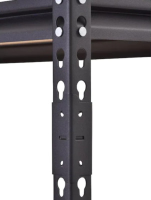 4 Steel Post Coupling Outer BLACK Muscle Rack Husky Shelving Couplers ...