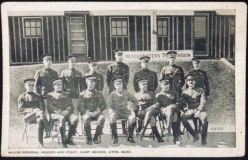AYER, MASS. C.1920 PC.(M26)~VIEW OF CAMP DEVENS, MAJOR GENERAL HODGES ...