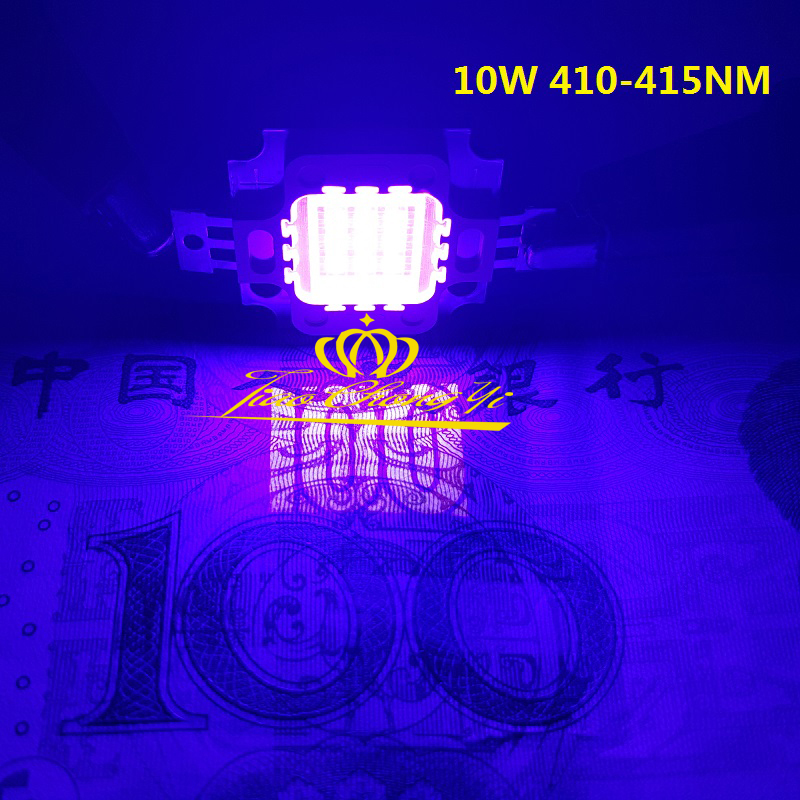 10W High Power LED UV Light Chip 365nm 385nm 395nm 405nm Ultra Violet ...