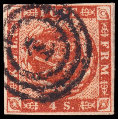 Denmark Scott 4 (1854) Used G-F, CV $15.00 C | eBay