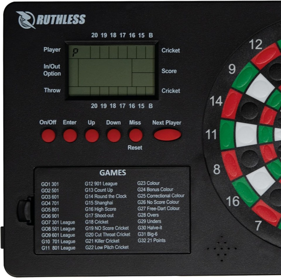 Ruthless TopScore Electronic Dart Scorer | Digital Board Scoring System ...