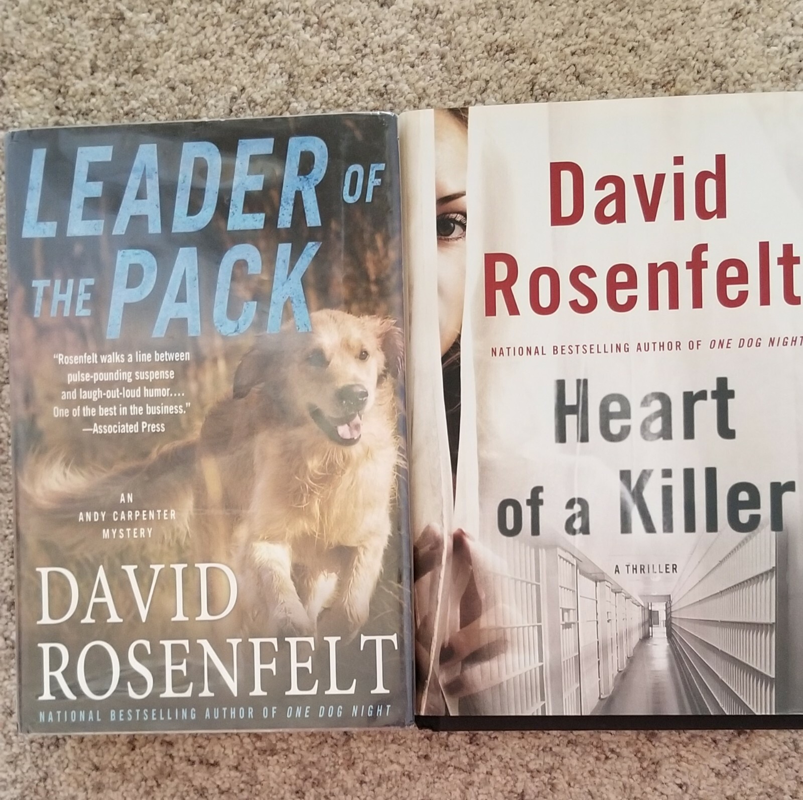 Lot Of 2 David Rosenfelt Books, Leader of The Pack and Heart of a ...