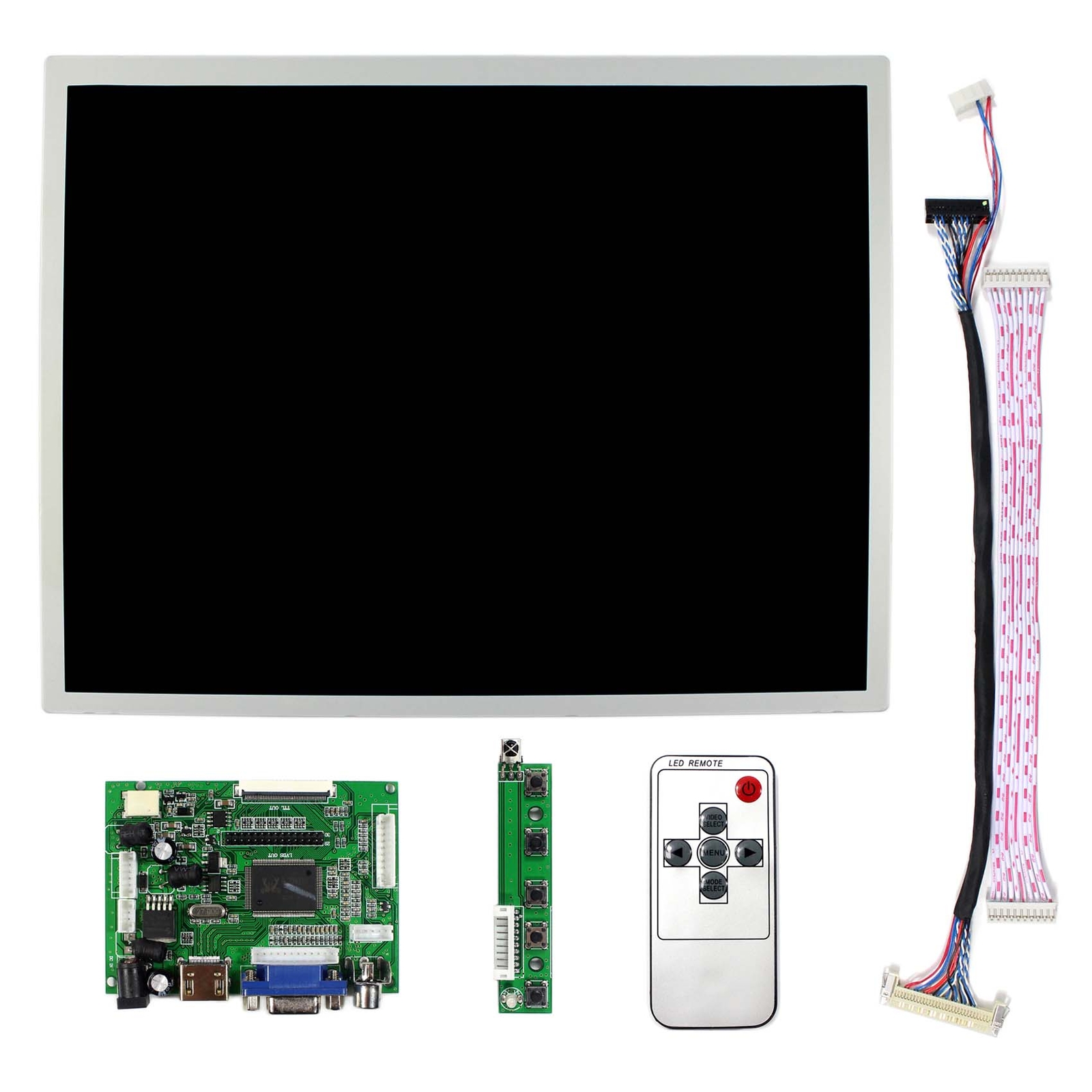 HDM I VGA 2AV Driver Board 12.1inch LQ121S1LG75 LED Backlight LCD Panel ...