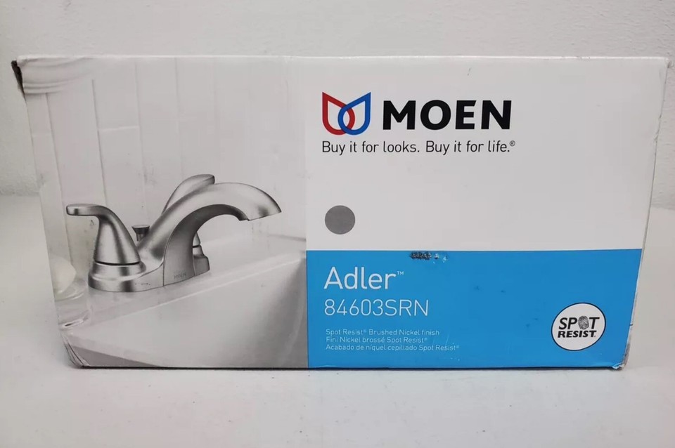 Moen Adler 84603SRN Two-Handle Bathroom Faucet - Spot Resist Brushed ...