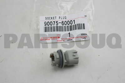 9007560001 Genuine Toyota PLUG, SOCKET(FOR BACK-UP LAMP) 90075-60001 | eBay