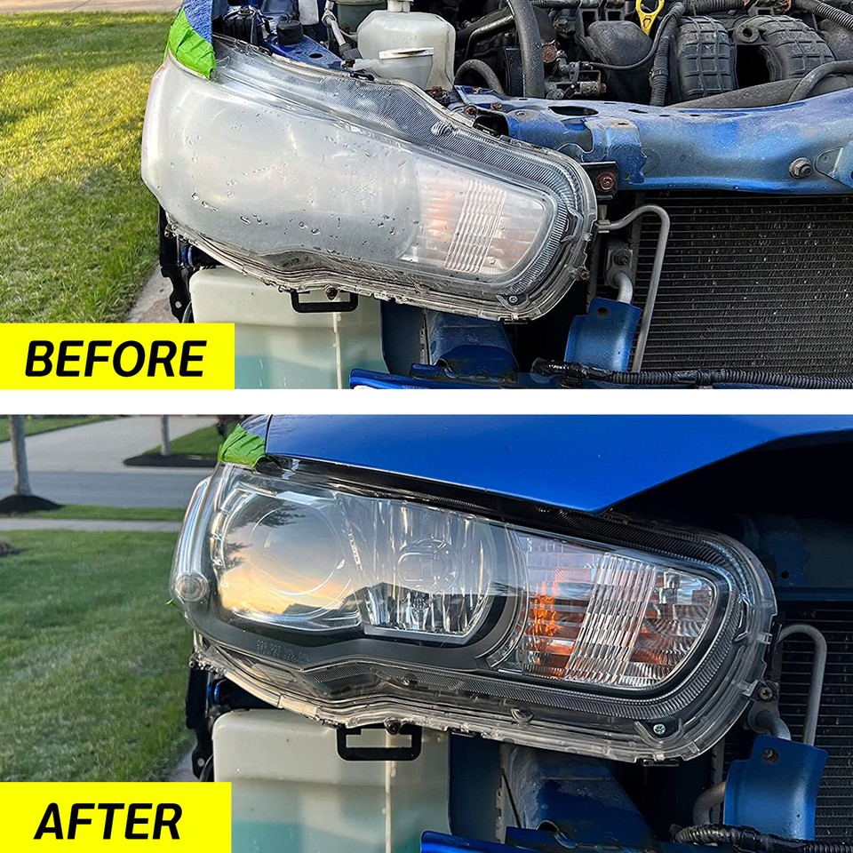 Car Headlight Restoration Kit Lens Lamp Cleaner Sanding Repair Polish ...