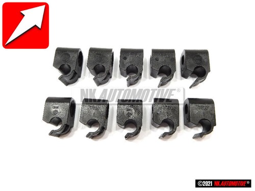 10x Original VW Bonnet Hood Release Cable Retaining Clip Bracket ...
