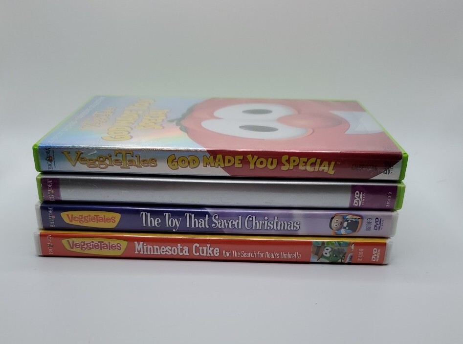Lot Of 4, Veggietales DVDs, 2000s, Children's Movies, Silly Songs ...
