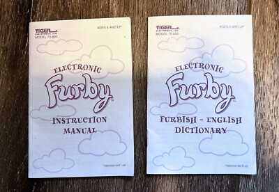 Furby Instruction Manual and Furbish & English Dictionary, Vintage ...