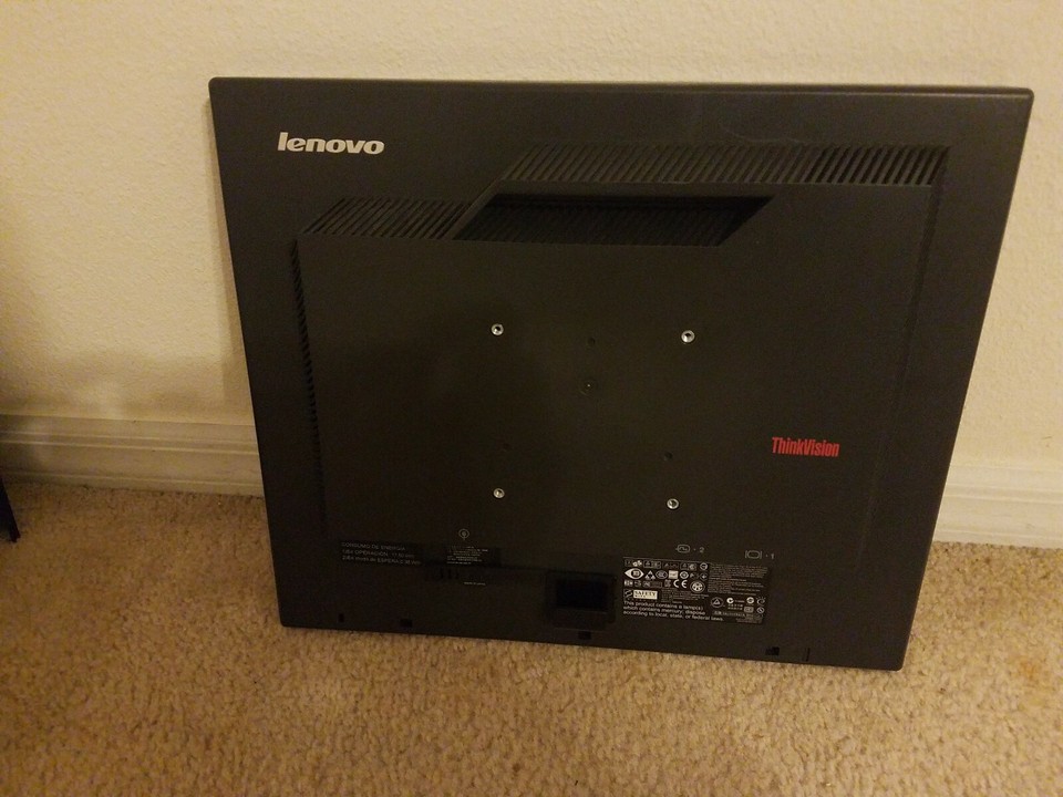 Lenovo ThinkVision L1900pA LCD Monitor 19" VGA DVI 1280x1024 NO STAND ...