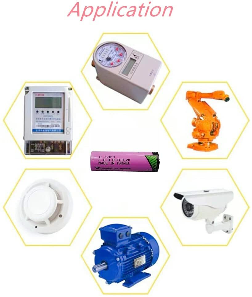 50pcs 3.6V TL-5903 SL-360 Battery 2400m 6ES7971-0BA00 for Siemens S7 ...