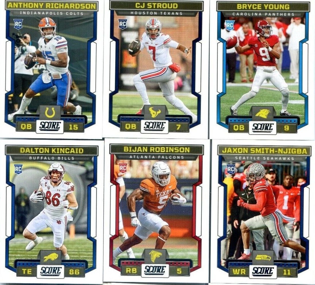 2023 SCORE Football ROOKIE Cards - You Pick - Finish your set! | eBay