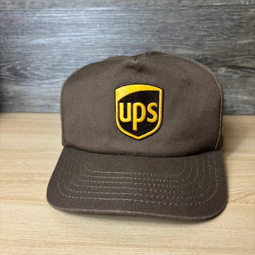 Vintage UPS Hat Cap Snapback Brown USA Made | eBay