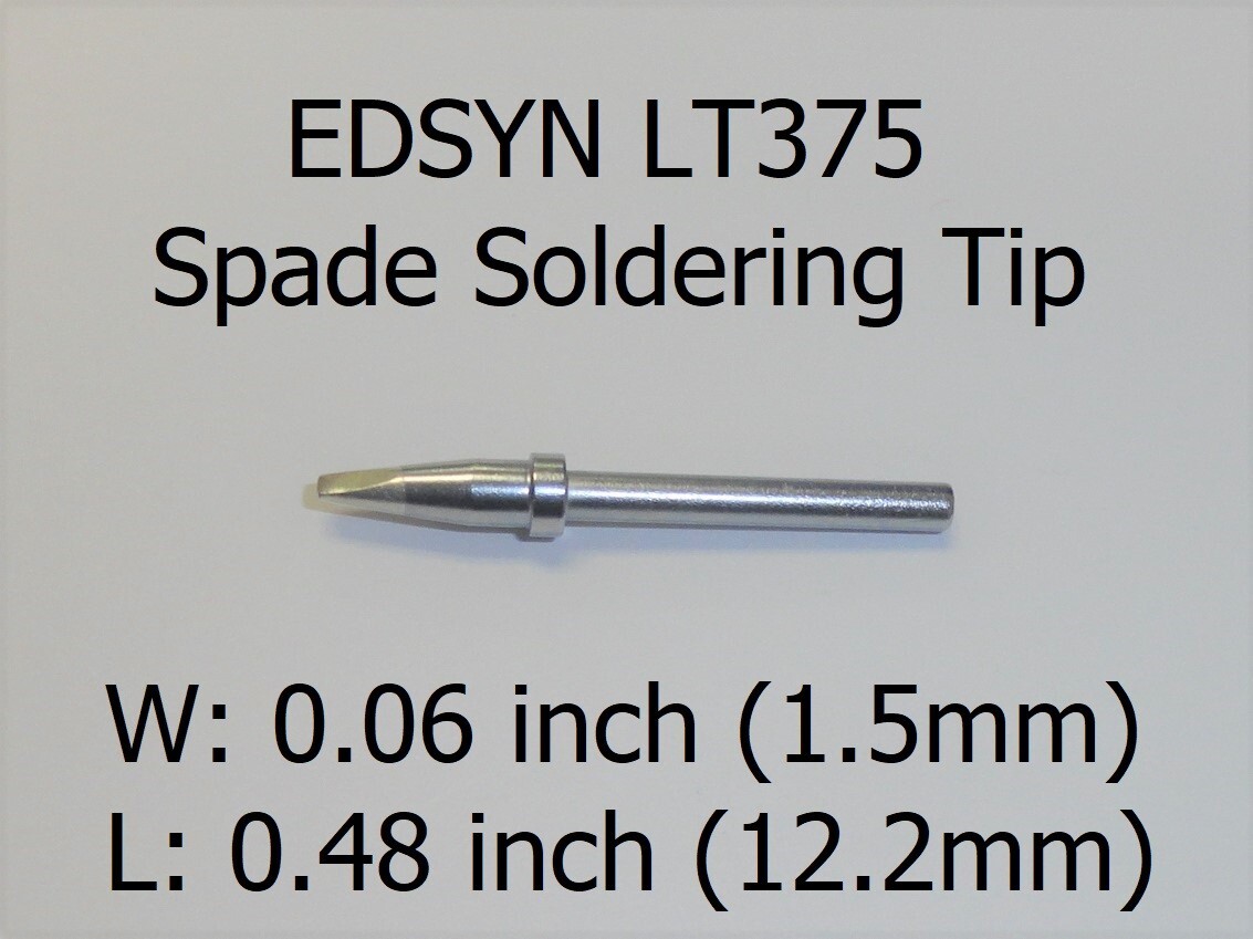EDSYN LT375 Soldering Tip, Replacement Spade Soldering Tip, New | eBay