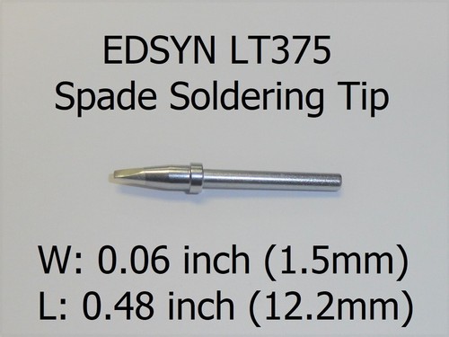 EDSYN LT375 Soldering Tip, Replacement Spade Soldering Tip, New | eBay