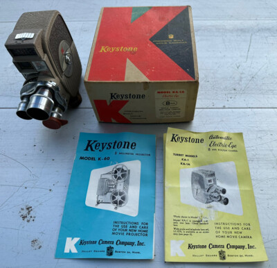 Estate 1959 Keystone Model KA-1C Electric Eye 8mm Triple Turret Movie ...