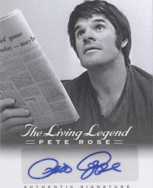 2012 Leaf Pete Rose The Living Legend - Autographs Pete Rose #AU-9 (AU ...