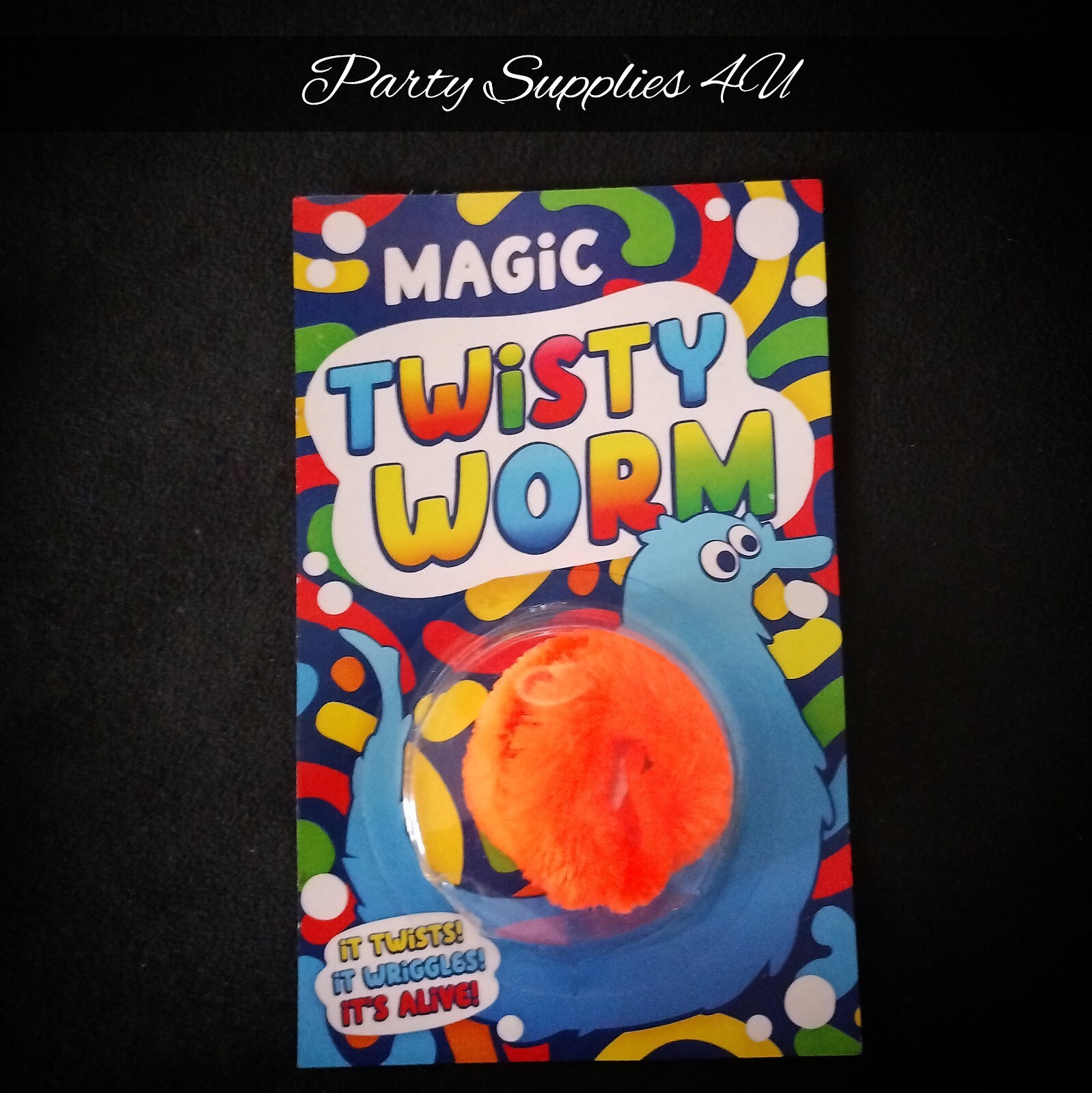 Twisty Magic Worm/Wiggly/Fluffy/Trick/Gift/Party Bag/Stocking Filler ...