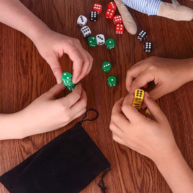 50Pcs 0.63In Digital Number Cubes Corner For Kid Toys/Games 6 Sided ...