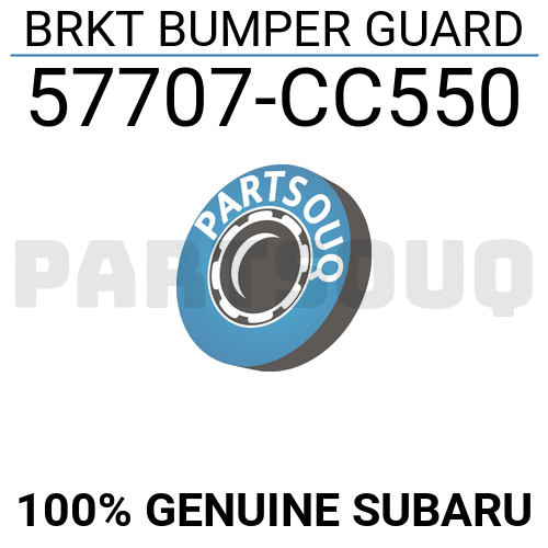 57707CC550 Genuine Subaru BRKT BUMPER GUARD 57707-CC550 | eBay