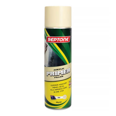 SEPTONE Primer Filler Acrylic Lacquer Spray Paint 400g Aerosol Beige | eBay