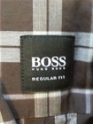 Hugo Boss Men Shirt Lucas Size XL (18-36) Plaid Brown Black Pattern ...
