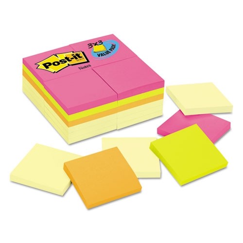 Post-It Notes Pad Note 3x3 24pk Ast 654CYP24VA 654-CYP-24VA - 1 Each ...