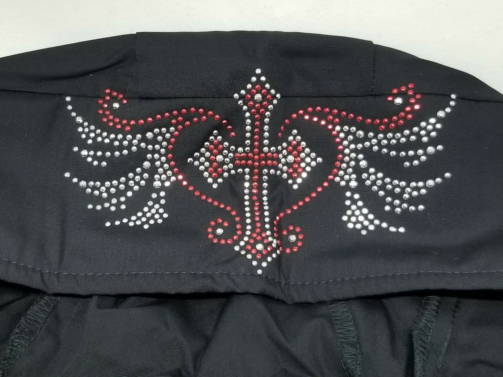 Christian Doo Rag Religious Skull Cap Cross and Angel Wings Rhinestones ...