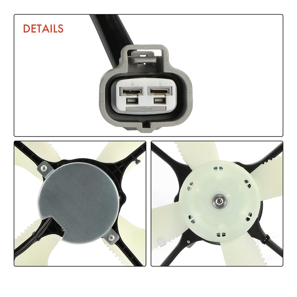 New A/C Condenser Cooling Fan Assembly for Mitsubishi Lancer 2002-2007 ...