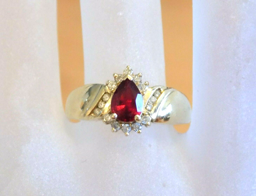 14k ruby diamond ring EMA | eBay