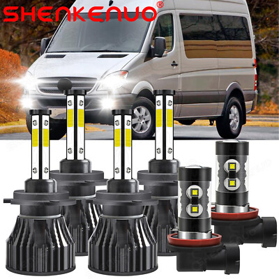 For Mercedes-Benz Sprinter 2500 3500 2011-2018 LED Headlight + Fog ...