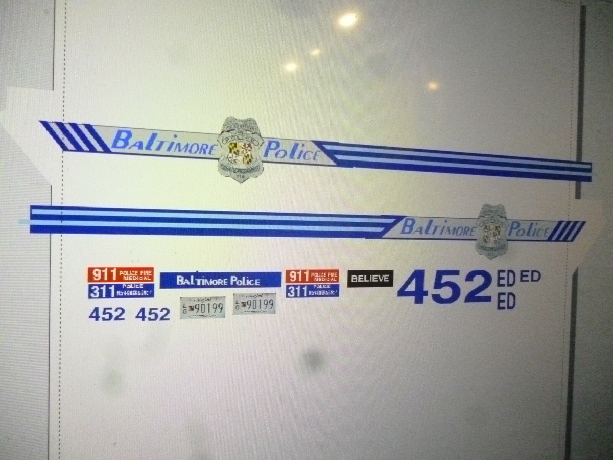 Old Baltimore City Police Cars