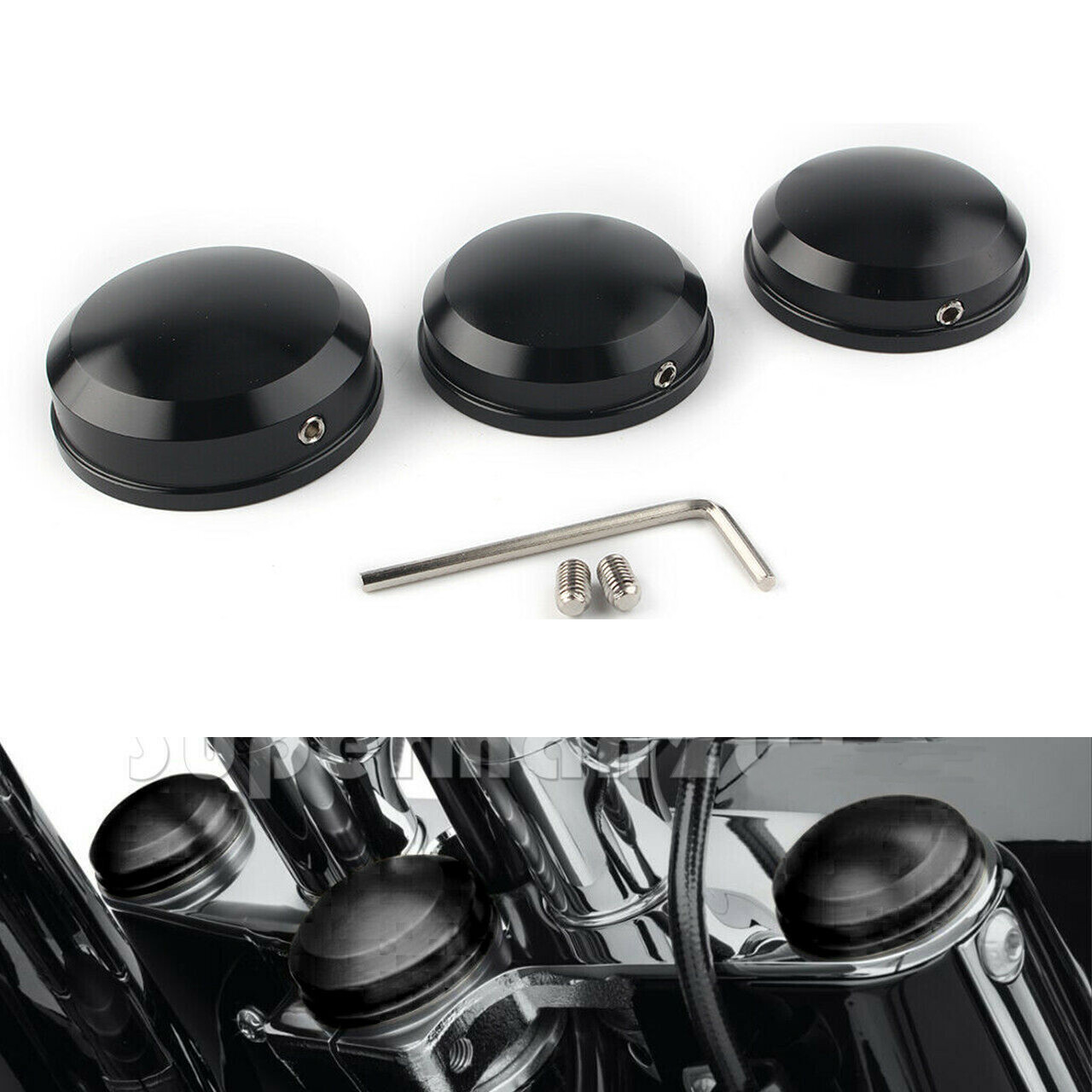 Motorcycle Upper Fork Stem Covers For Harley Softail Sportster FXD ...