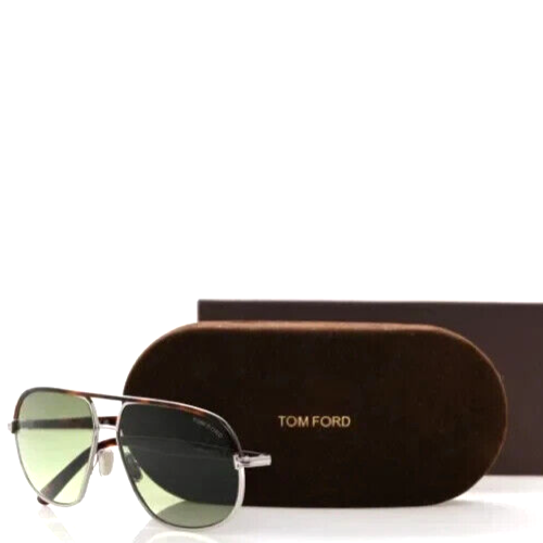 TOM FORD MAXWELL TF 1019 14P HAVANA SILVER/GREEN GRADIENT LENS ...