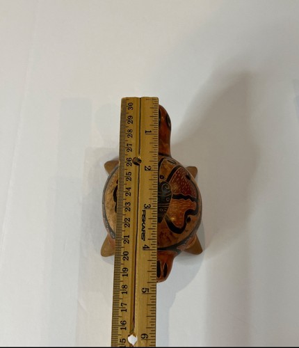 Turtle Ocarina Whistle Painted Clay with Butterfly Design | eBay