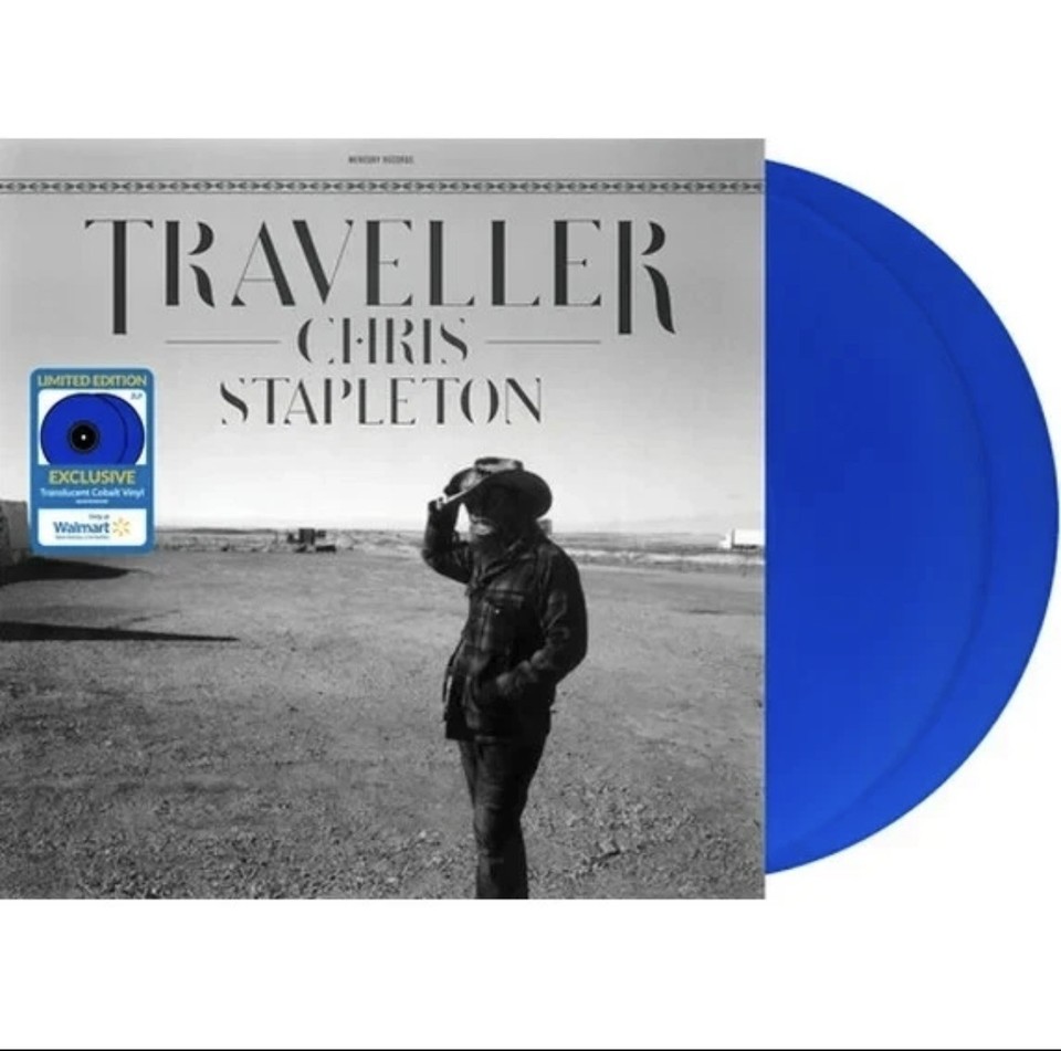 Chris Stapleton Traveller 2 LP Translucent Cobalt Vinyl Walmart Ex New ...