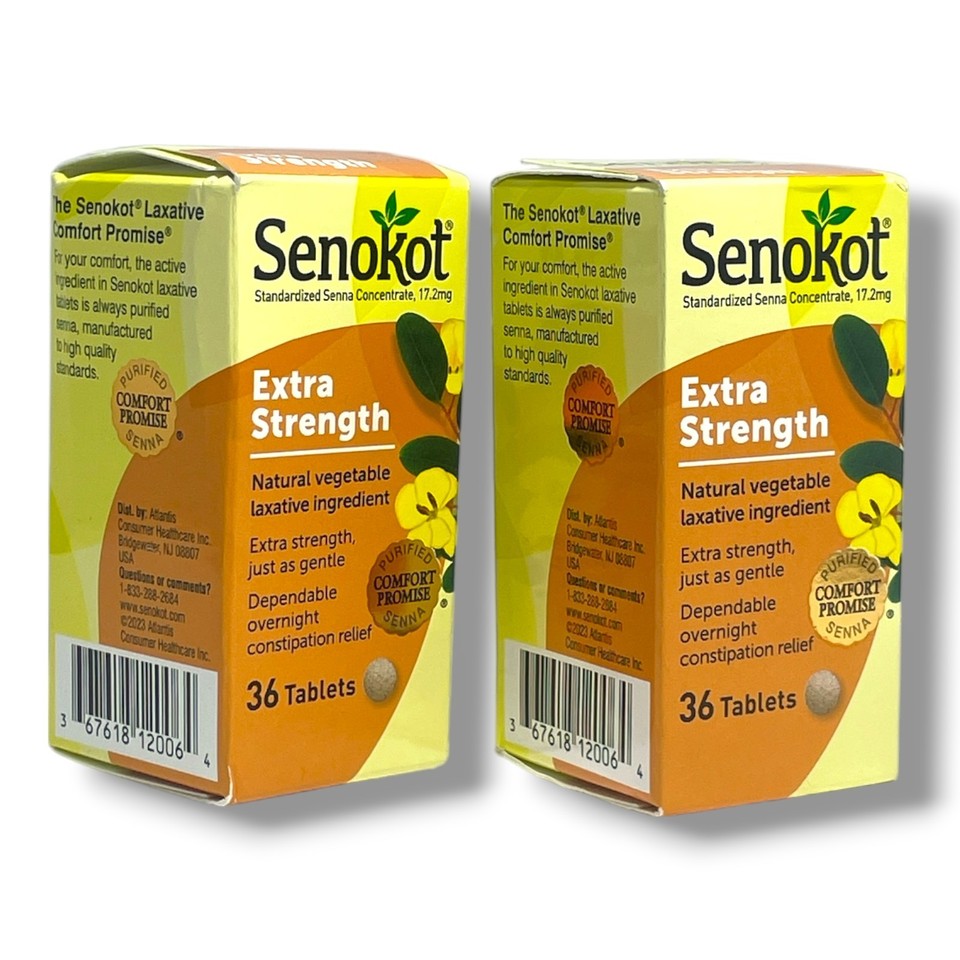 Senokot Extra Strength Natural Vegetable Laxative Ingredient -36 ...