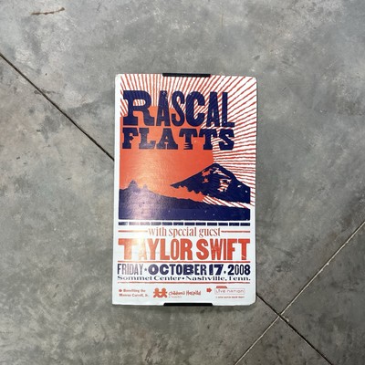 Hatch Show Print Rascal Flatts Special Guest Taylor Swift One Night ...